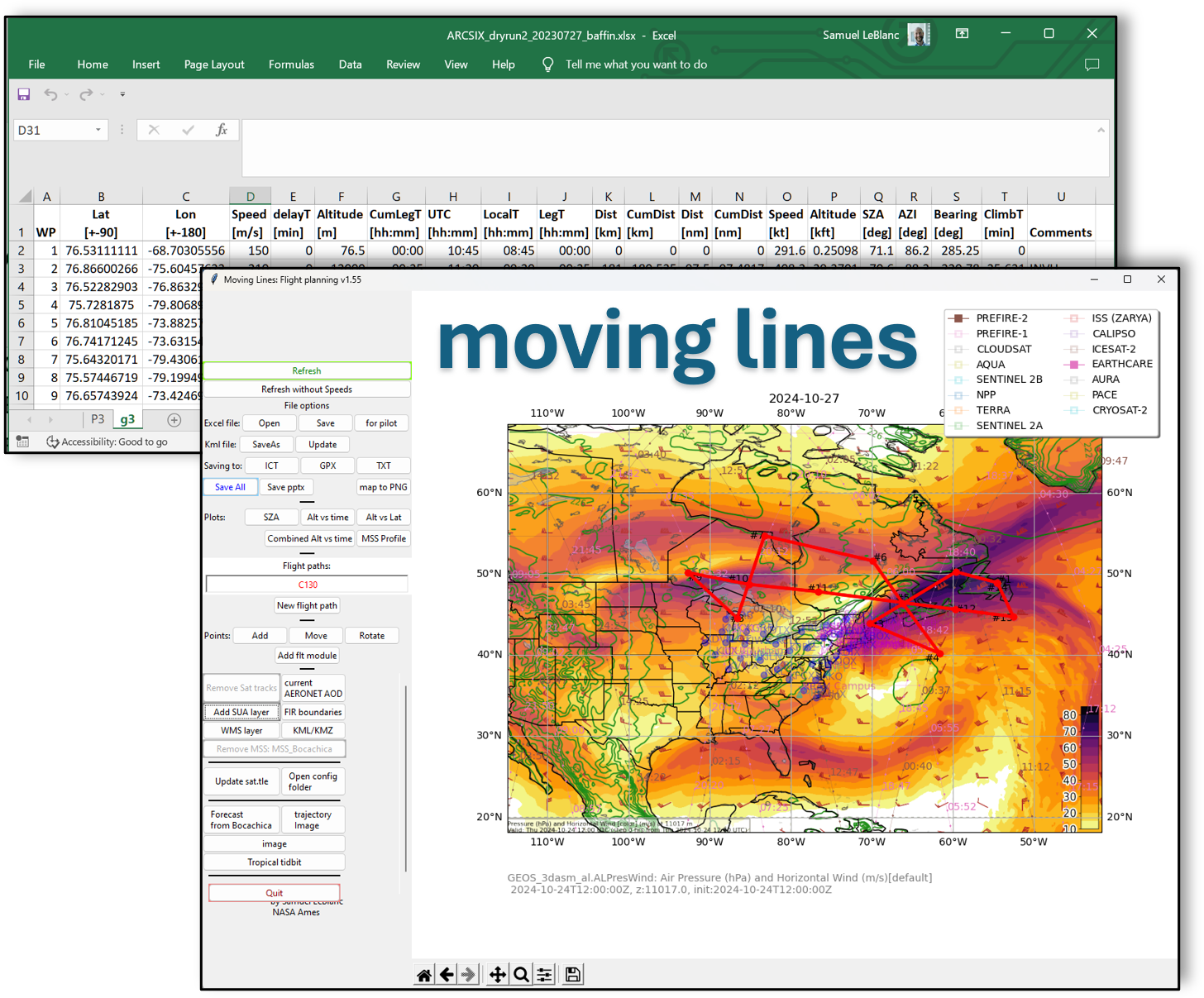 moving lines | Samuel E. LeBlanc